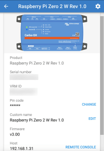 Initial setup of a Venus OS on a Raspberry Pi without a wired network ...